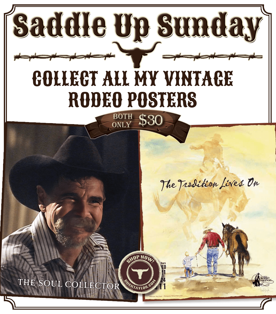 Event Poster Shop - Buck Taylor Art