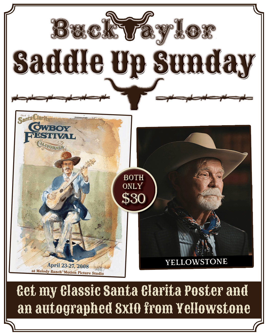 Event Poster Shop - Buck Taylor Art